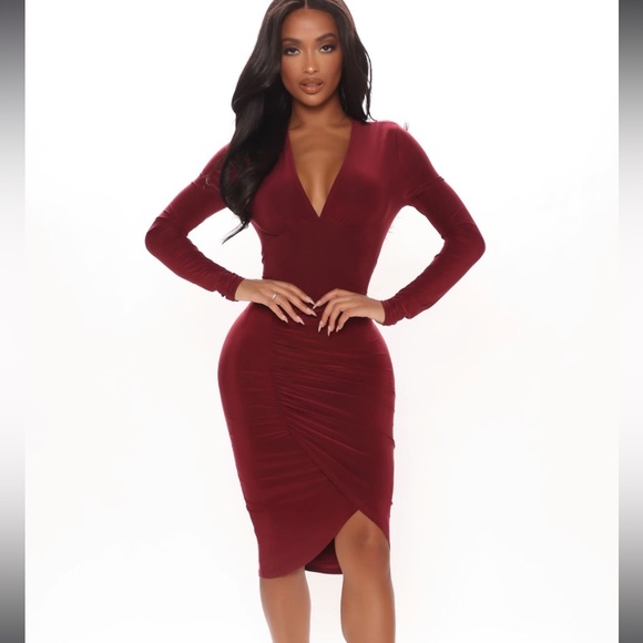 Fashion Nova | Dresses | X Fashion Nova Bodycon Sexy Midi Dress | Poshmark